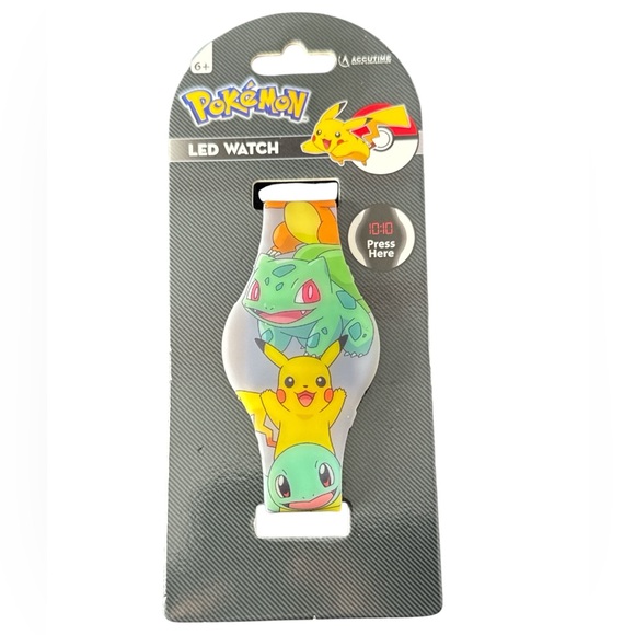 Pokemon | Accessories | Pokemon Pikachu Bulbasaur Silicone Blue Digital ...